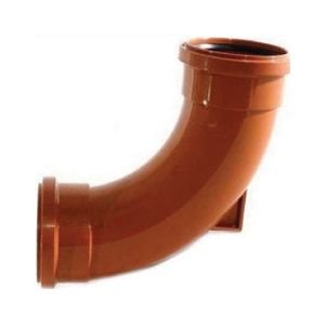 110mm x 90 deg Double Socket Rest Bend - MPS Construction Supplies