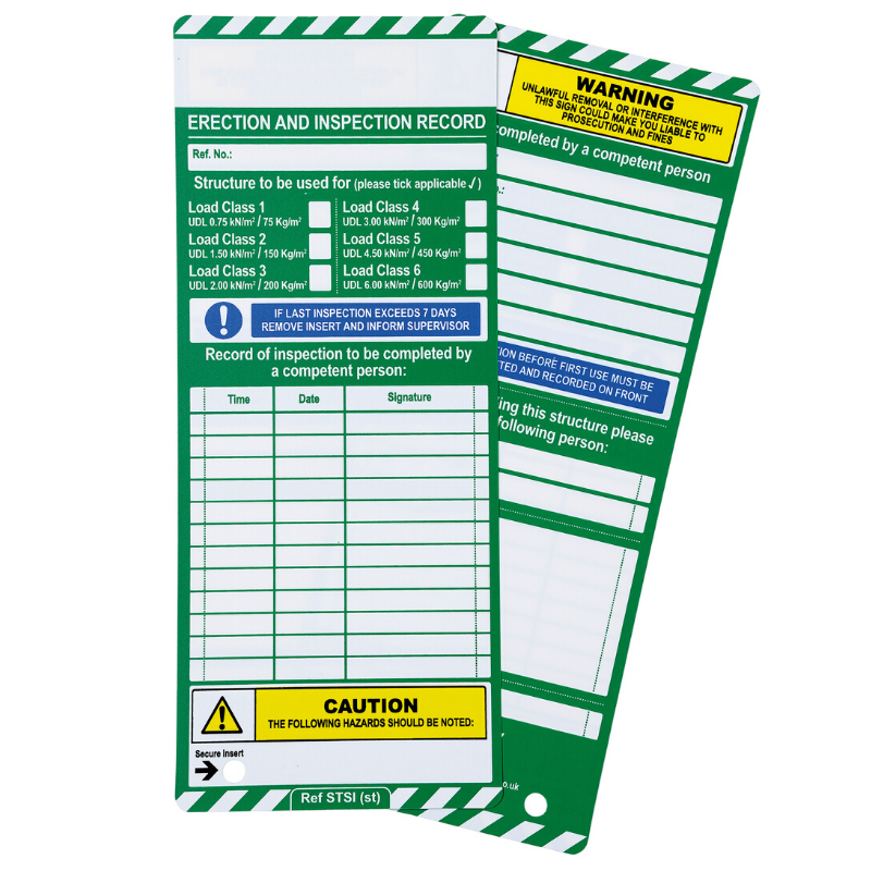 Scafftag® Inserts - MPS Construction Supplies