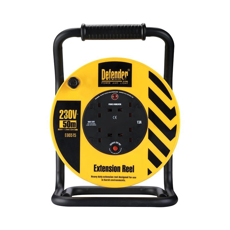 4 Way Reel with Robust Steel Frame and Handle - MPS Construction Supplies